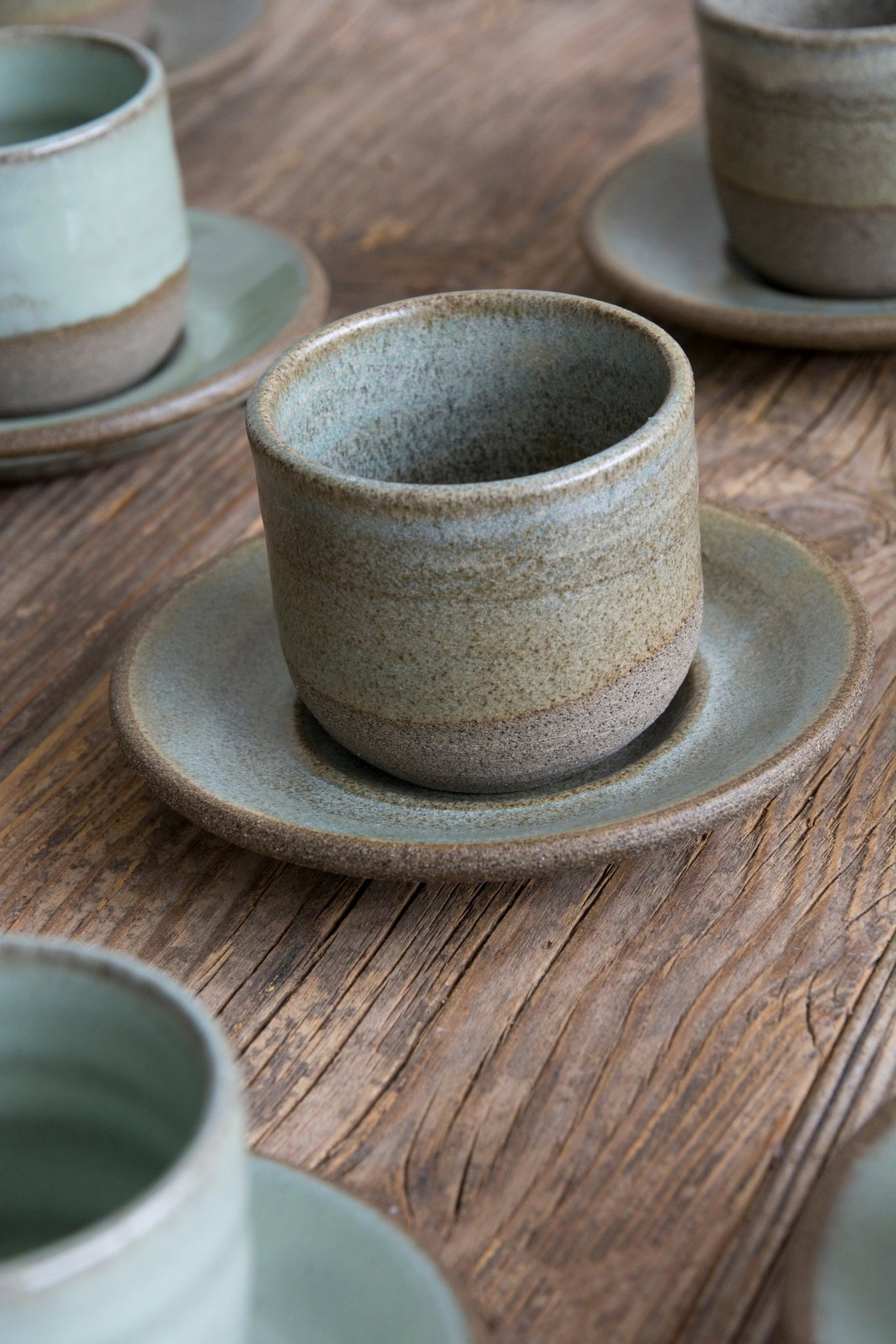 Ceramic Espresso Cups and Saucers, 2 fl. oz ׀ Handmade Pottery Cups ...