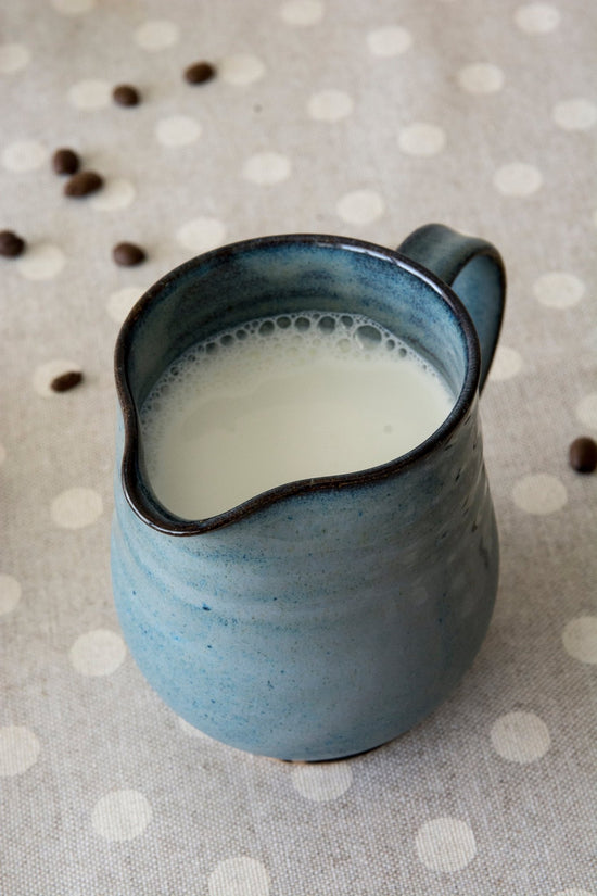 Rustic Farmhouse Style Ceramic Creamer ┃Handcrafted Wheel-Thrown ...
