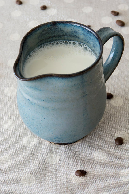 Rustic Farmhouse Style Ceramic Creamer ┃Handcrafted Wheel-Thrown ...