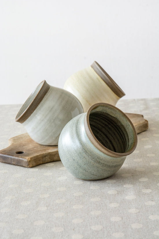 Handmade Rustic Pottery Salt Cellar - Farmhouse Kitchen Decor – Mad ...