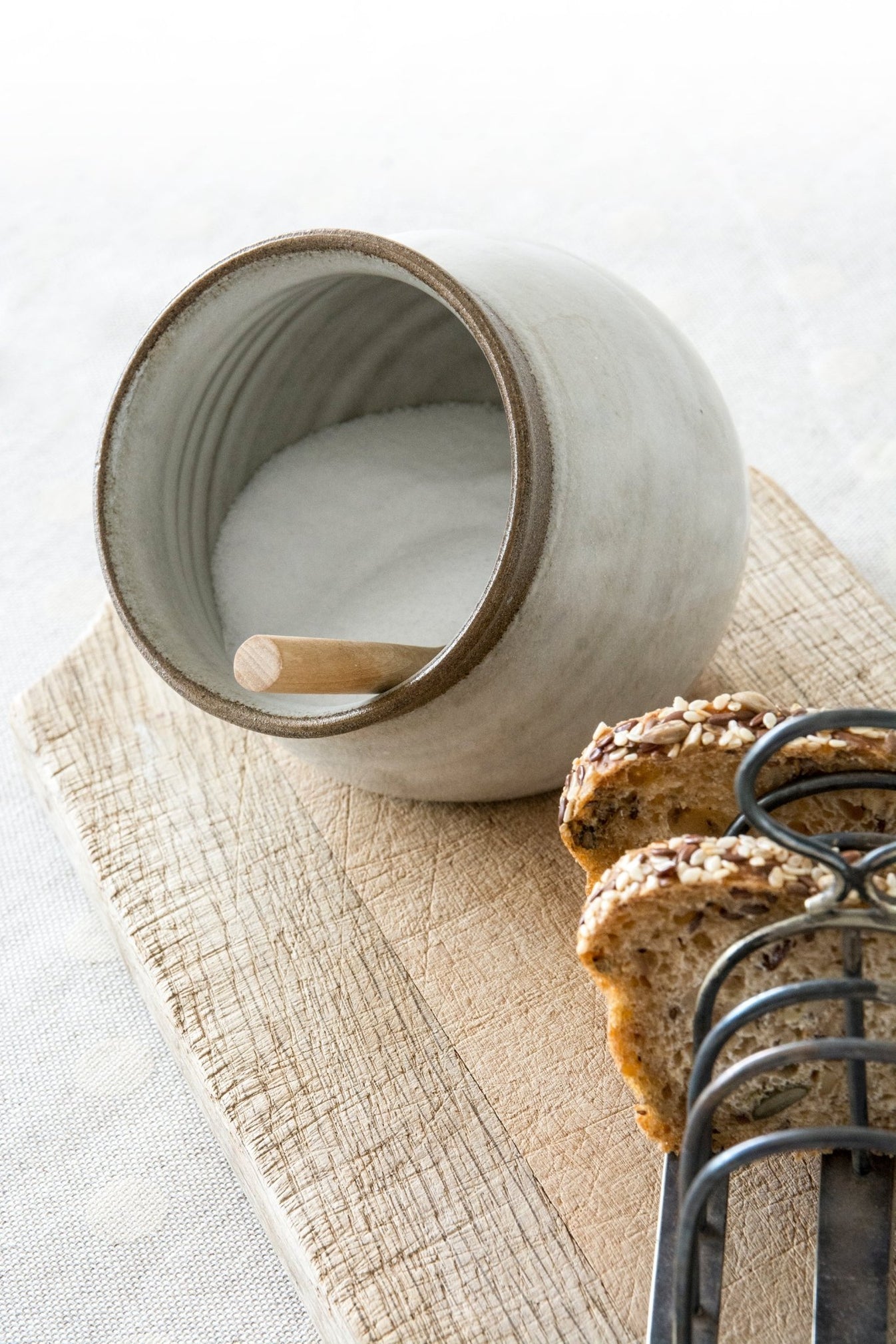 Handmade Rustic Pottery Salt Cellar - Farmhouse Kitchen Decor – Mad ...