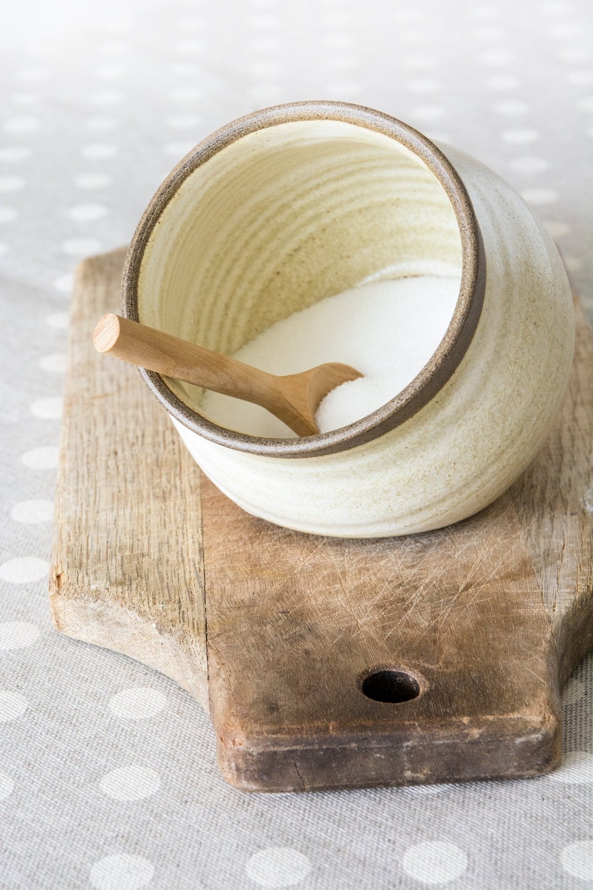 Handmade Rustic Pottery Salt Cellar - Farmhouse Kitchen Decor – Mad ...