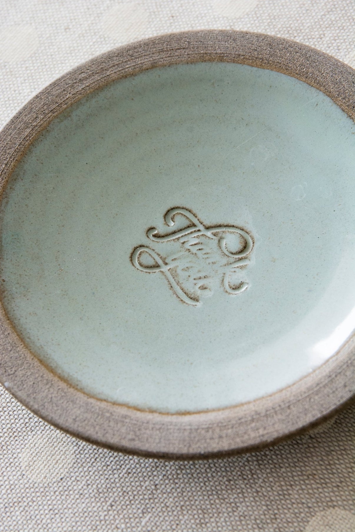 Handmade Pottery Trinket Dish - Engraved "Thank You" Jewelry Plate ...