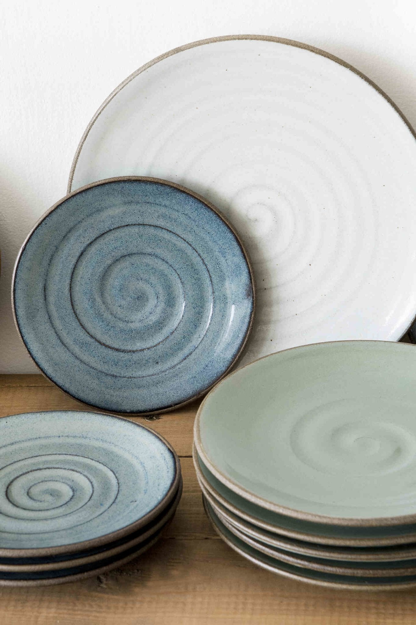 Handmade Colorful Ceramic Tableware Set with Gray Speckled Clay – Mad ...