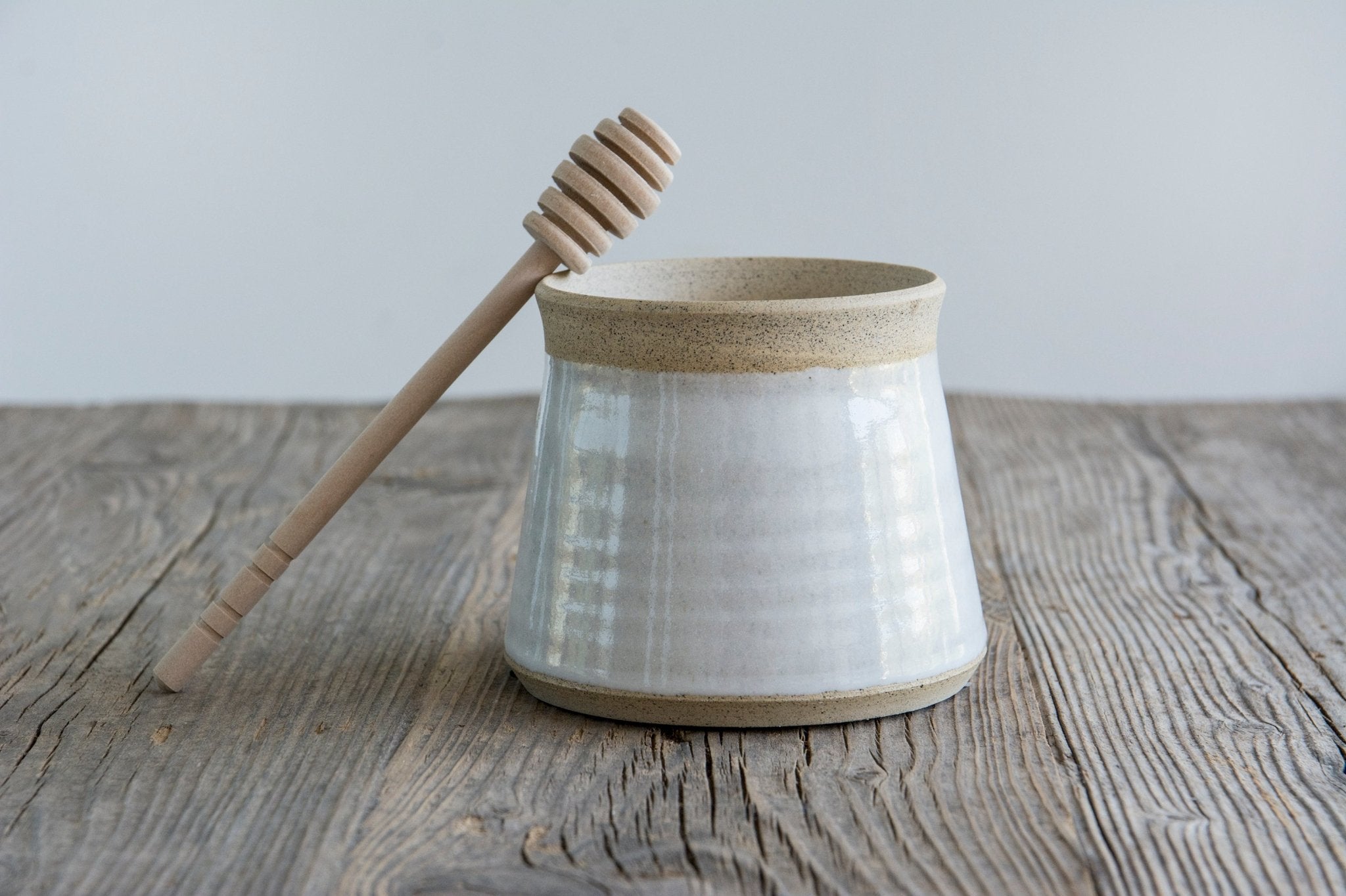 Handmade White Ceramic Honey Pot - A Gift Idea for Rosh Hashanah – Mad ...