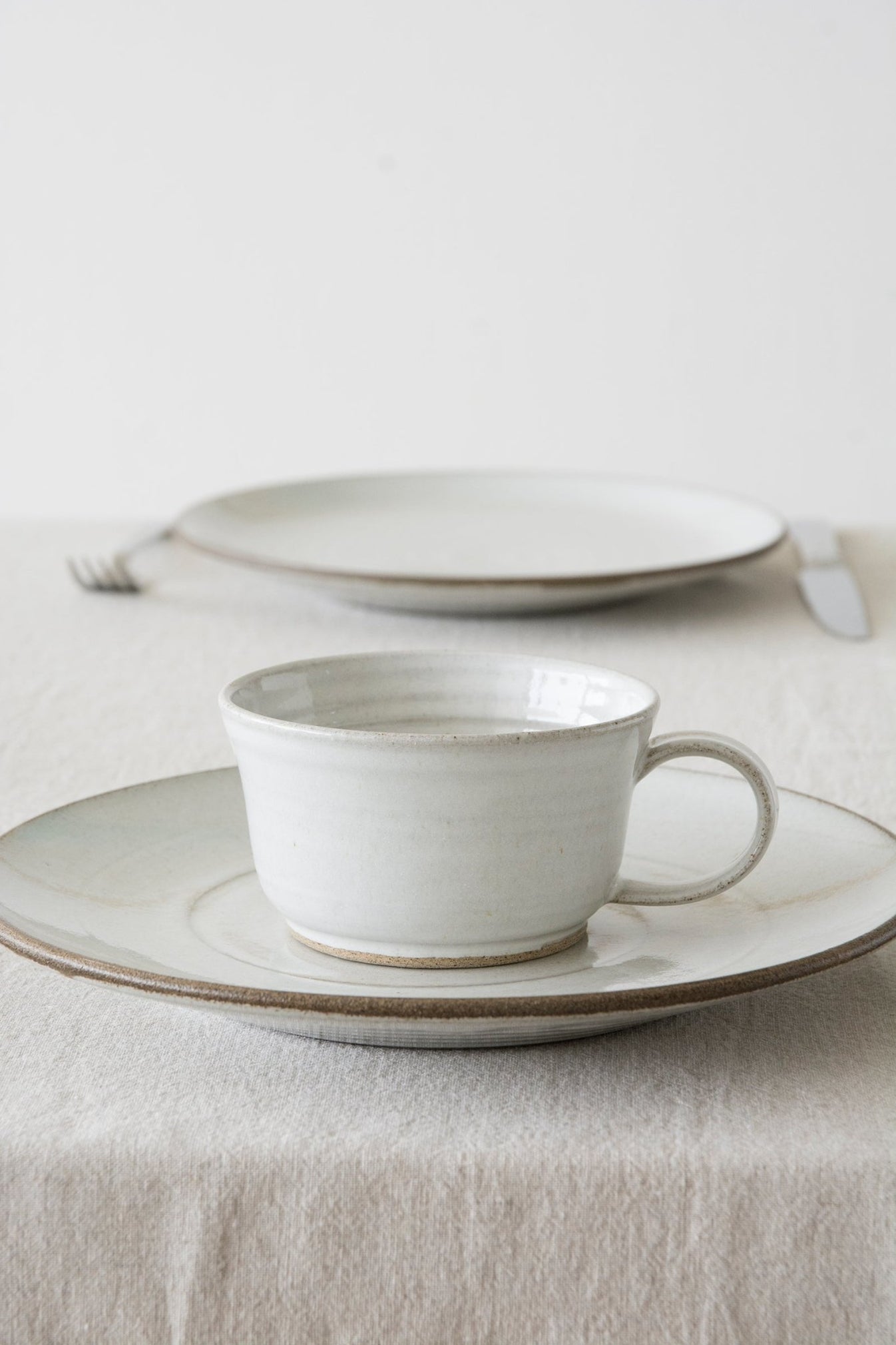 White Pottery Latte Coffee Cup, Tea Mug by Mad About Pottery – Mad ...