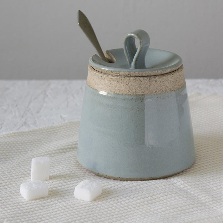 Light Blue Pottery Sugar Bowl – Mad About Pottery