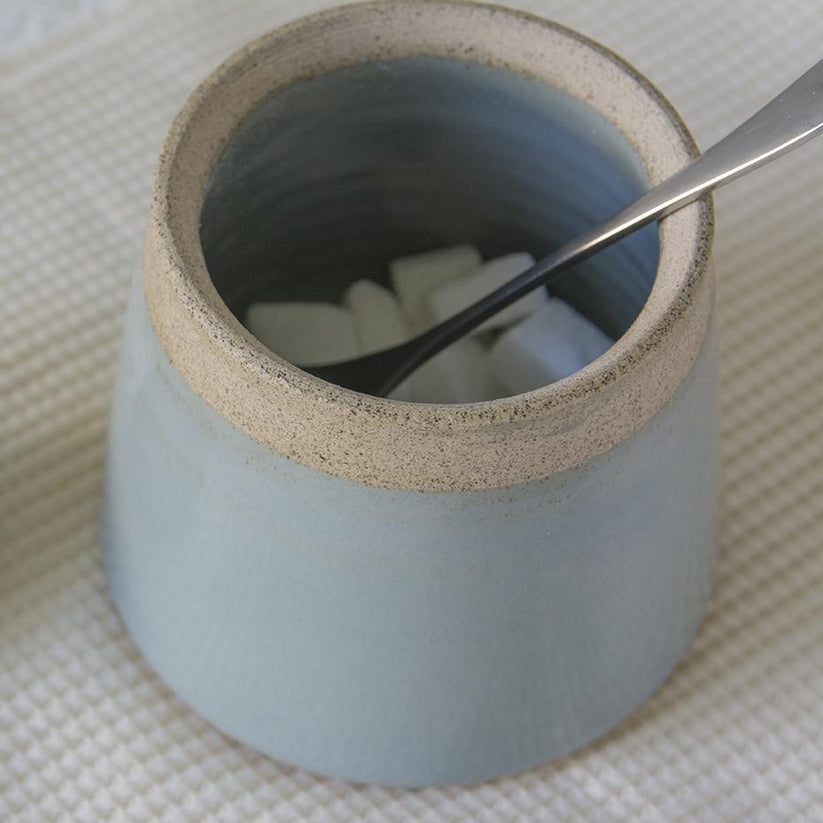 Light Blue Pottery Sugar Bowl – Mad About Pottery