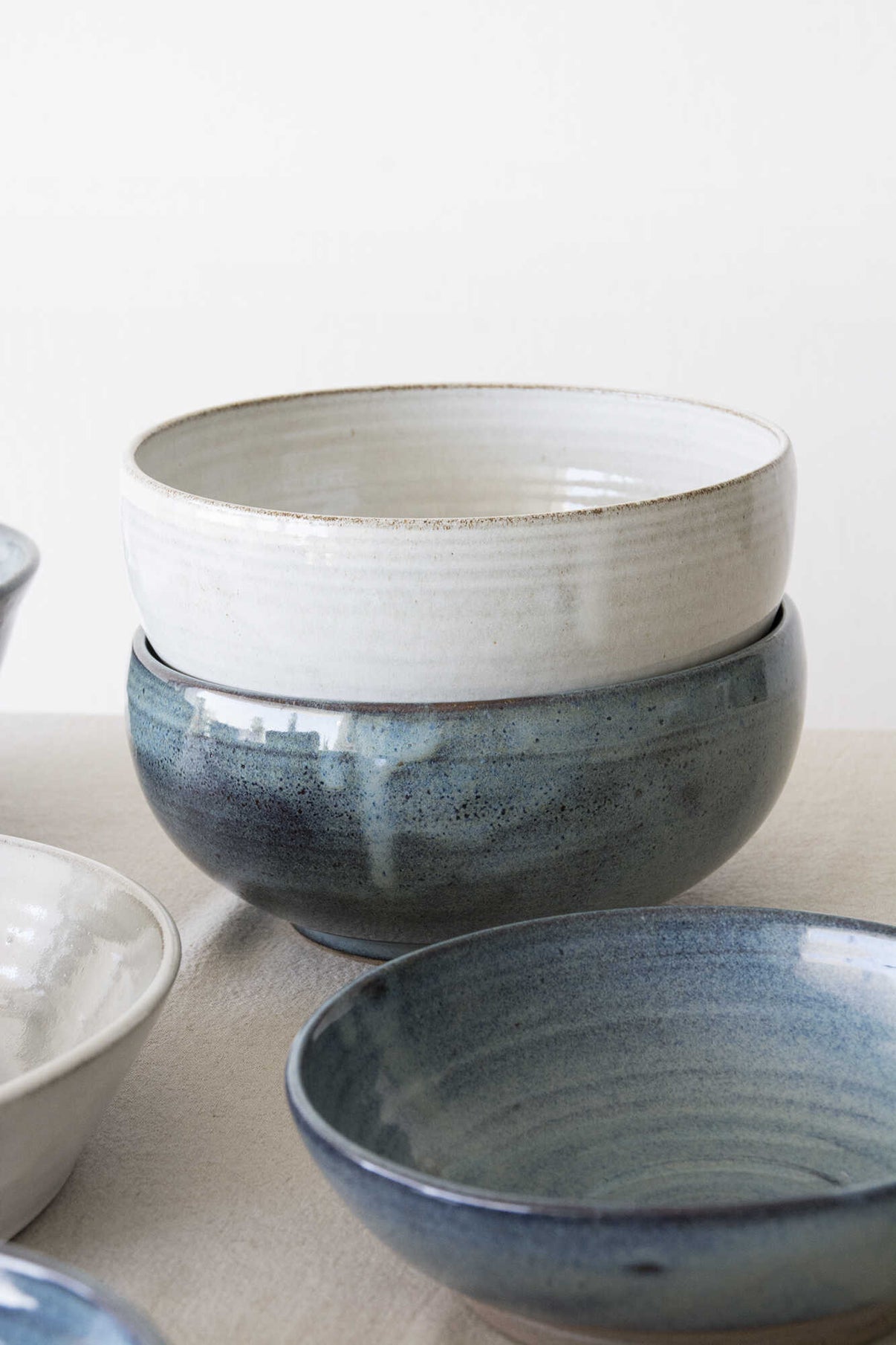 Rustic Ceramic Serving Bowl - Handmade Pottery for Kitchen Decor – Mad ...