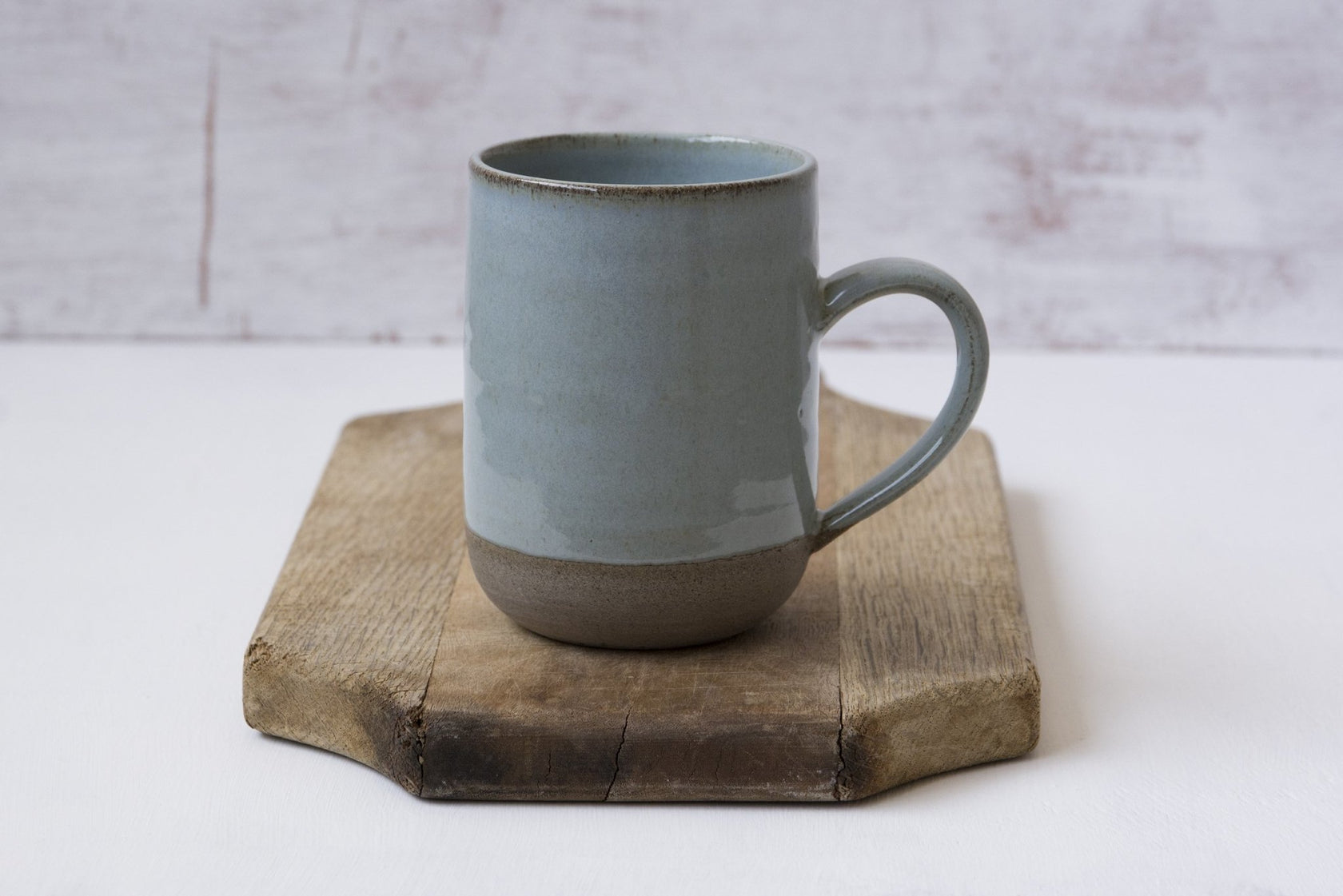 For Your Special Morning Coffee Ritual, Tall Narrow Pottery Mug, 10 fl ...