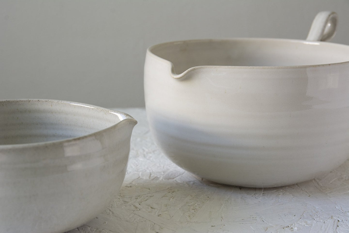 White Ceramic Mixing Bowl – Mad About Pottery