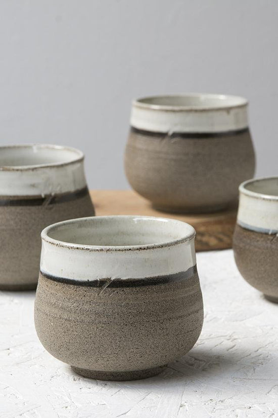 Flat White Handmade 150 fl. oz Pottery Cups – Mad About Pottery