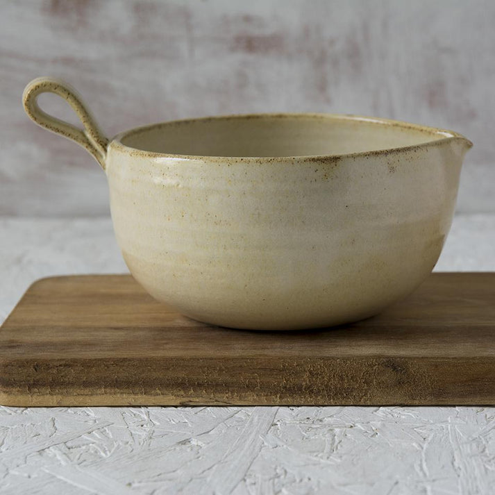 Wheel Thrown Yellow Pottery Mixing Bowl – Mad About Pottery